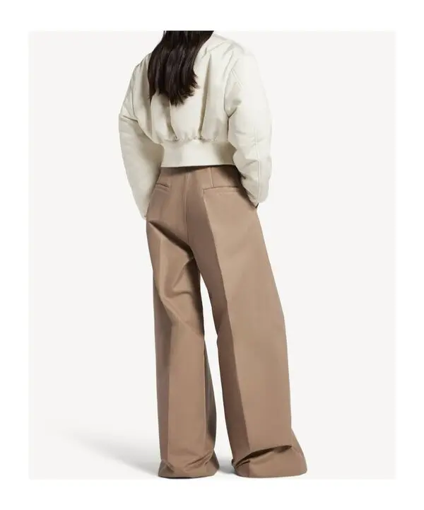 Balenciaga Cropped Bomber Jacket - Ivory