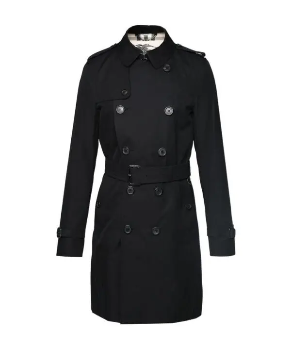 Burberry Sandringham Long Trench Coat - Black