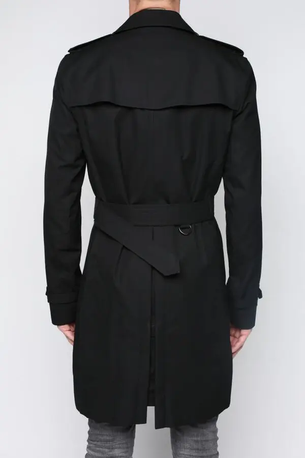 Burberry Sandringham Long Trench Coat - Black