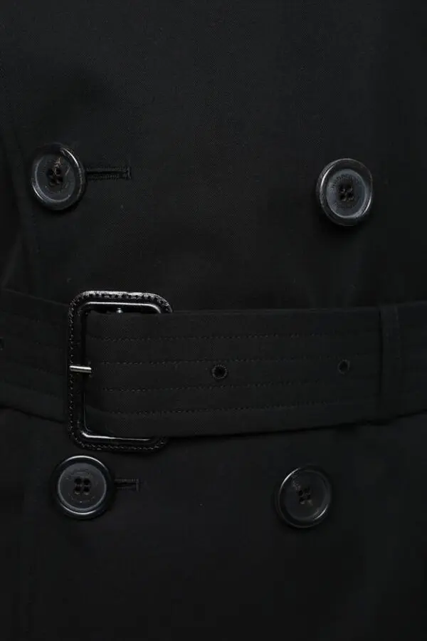 Burberry Sandringham Long Trench Coat - Black