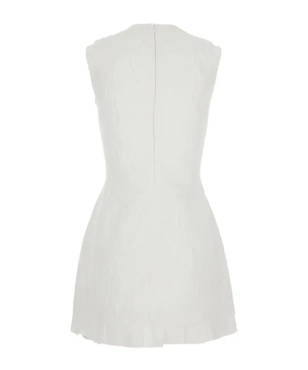 SHUSHU/TONG Sleeveless Bow Trim Crewneck Dress