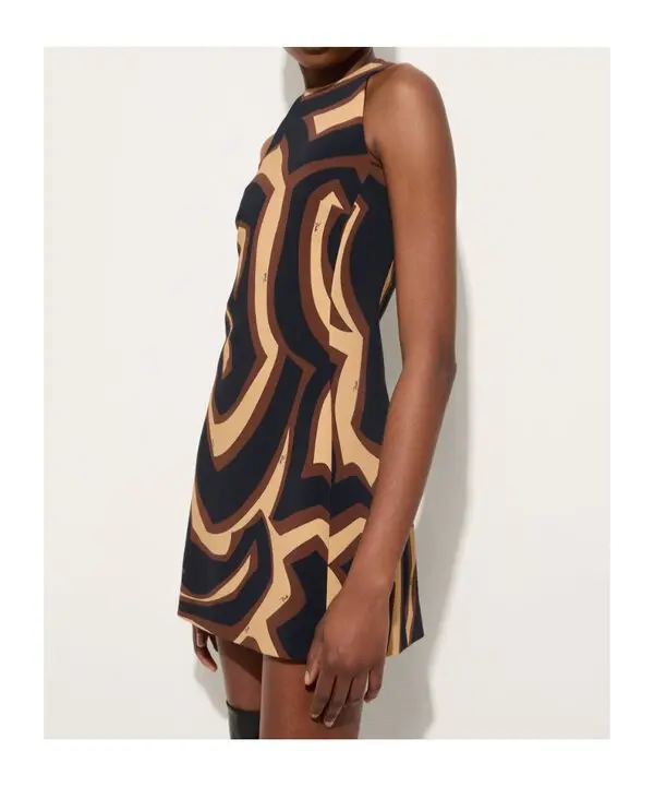 Emilio Pucci Labirinto Print A-line Mini Dress