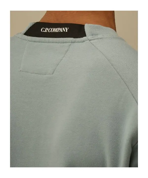 C.P. COMPANY Zip-pocket Cotton Sweatshirt - Silver-blue