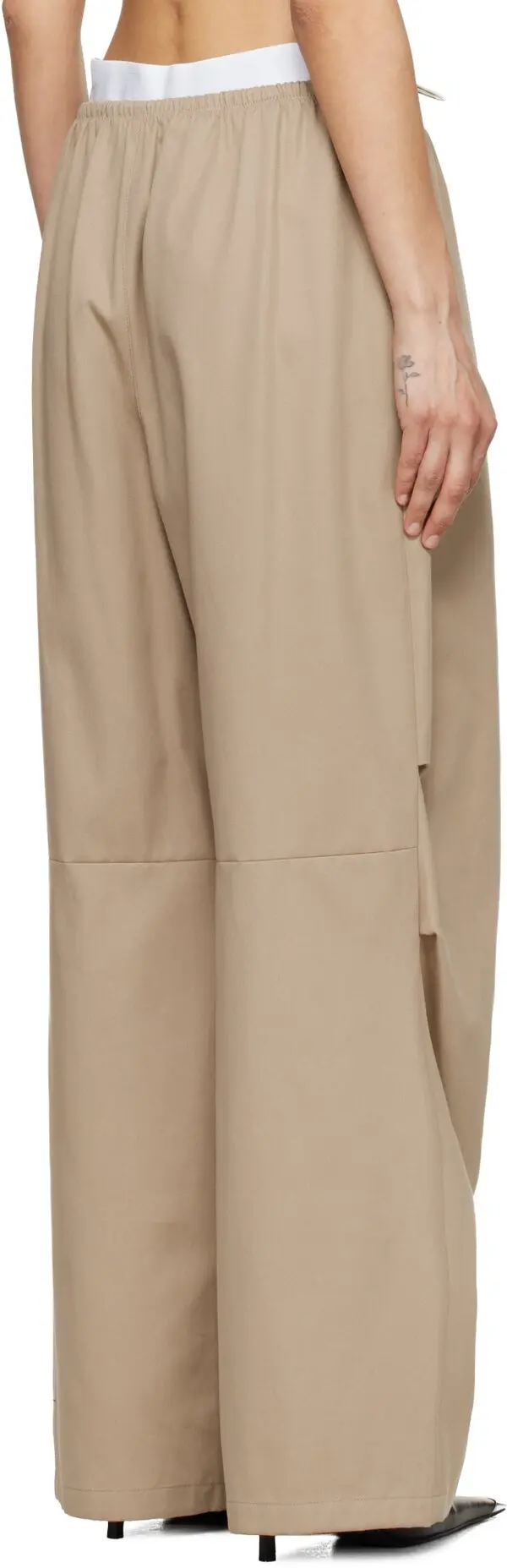 Alexander Wang Double Layer Waist Trousers - Warm Taupe