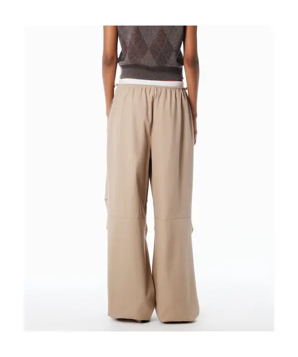Alexander Wang Double Layer Waist Trousers - Warm Taupe