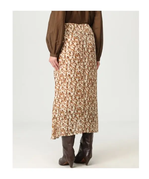 Isabel Marant Étoile Printed Draped Skirt - Nude