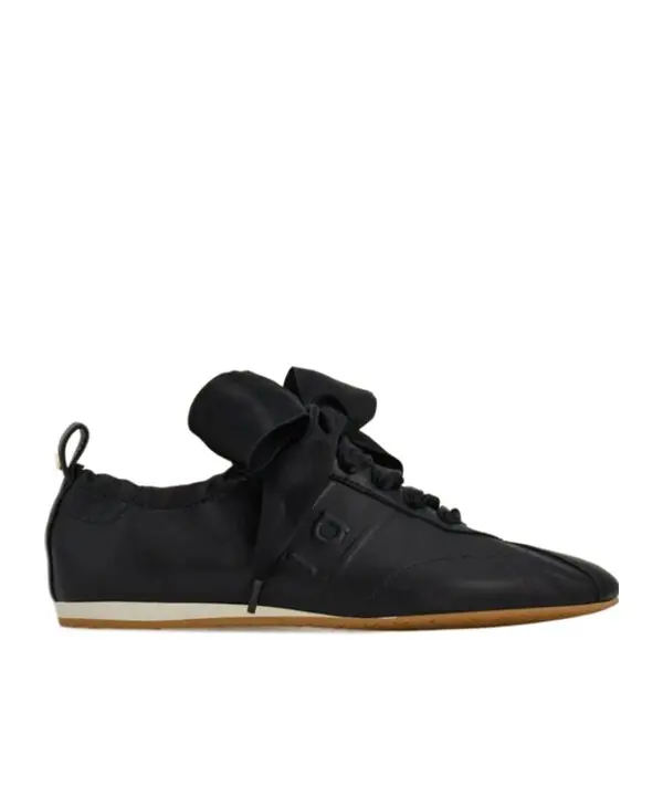 FERRAGAMO Hybrid Sneakers With Bow Detailing - Black