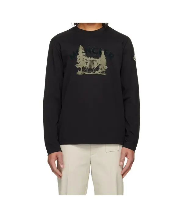 Moncler Graphic-print Long-sleeve T-shirt