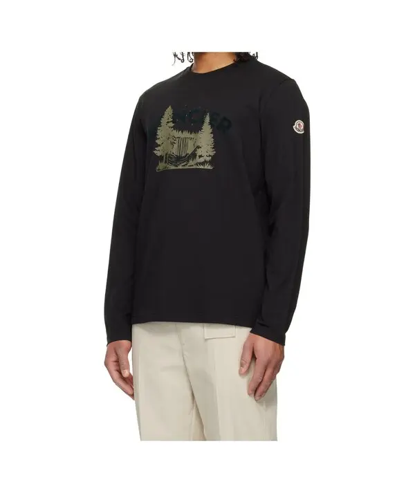 Moncler Graphic-print Long-sleeve T-shirt