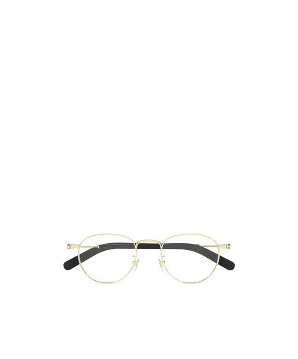 Montblanc Eyewear Round Frame Glasses - Gold