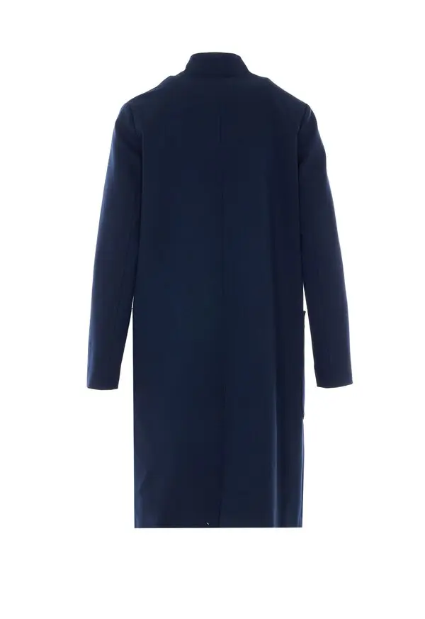 CIRCOLO 1901 Single-breasted V-neck Coat - Black