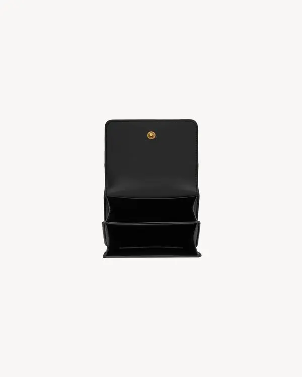 Saint Laurent Snap Closure Business Card Wallet