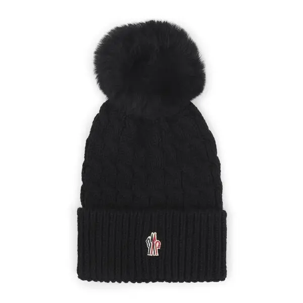 Moncler Pom-pom Beanie - Black