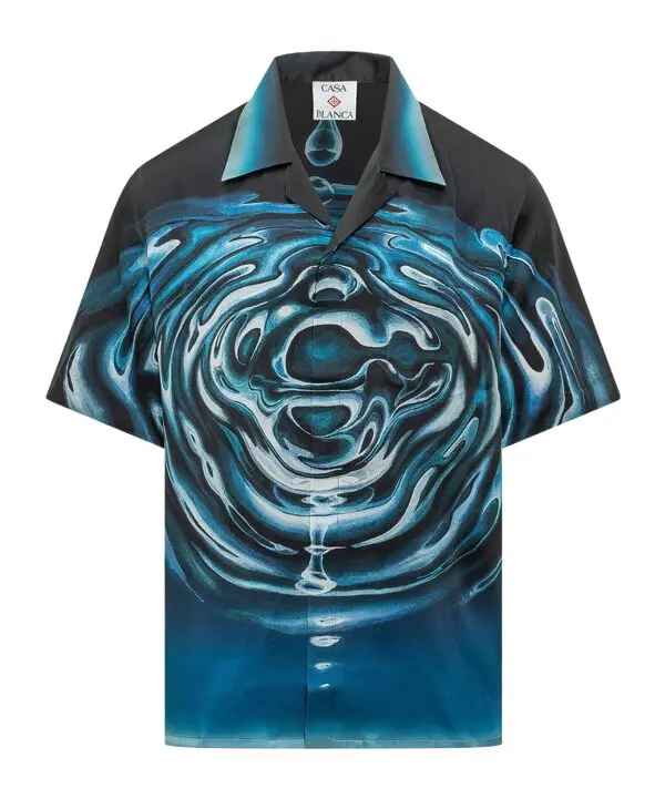 Casablanca Warped Logo Short Sleeve Shirt