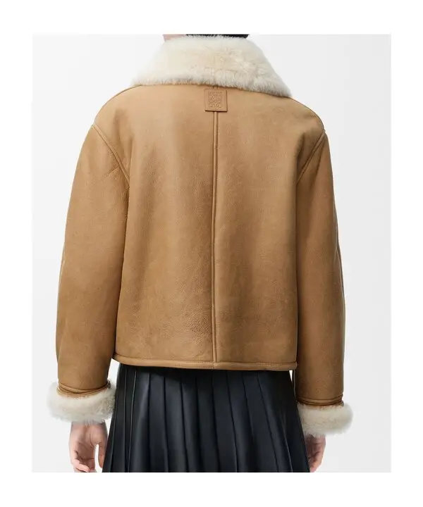 Loewe Shearling Trimmed Button-up Jacket