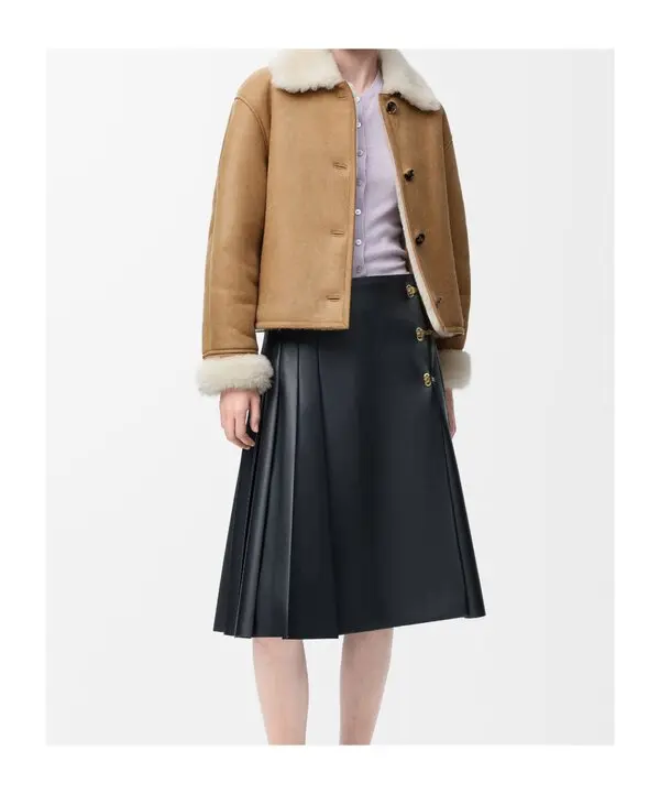 Loewe Shearling Trimmed Button-up Jacket