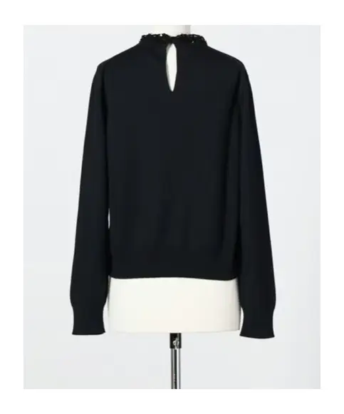 JIL SANDER Sequined Neckline Long-sleeve Sweater