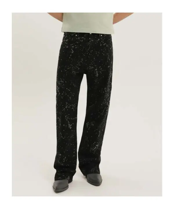 1989 STUDIO Paint Splatter Wide-leg Jeans