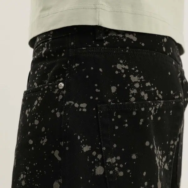 1989 STUDIO Paint Splatter Wide-leg Jeans