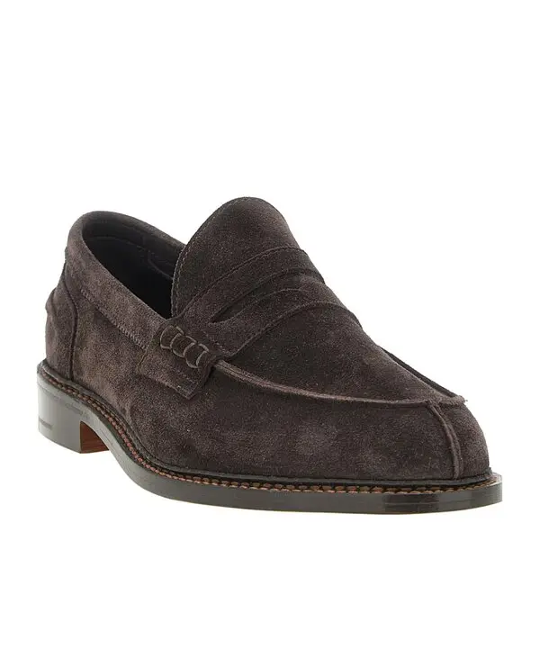 TRICKER'S Adam Suede Loafers - Black