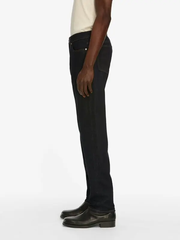 FRAME Mid-rise Straight-leg Jeans - Black