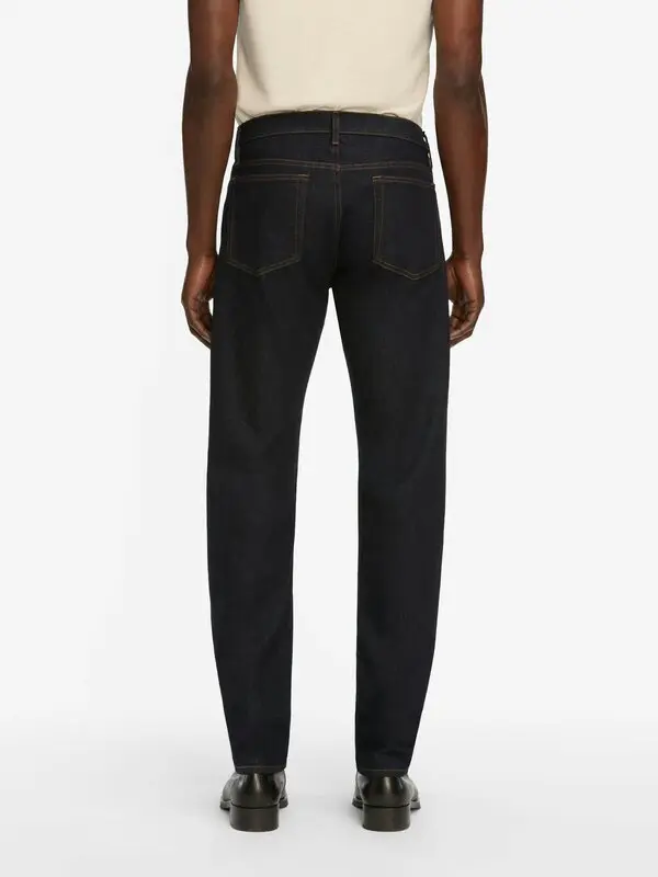 FRAME Mid-rise Straight-leg Jeans - Black