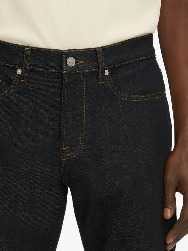 FRAME Mid-rise Straight-leg Jeans - Black