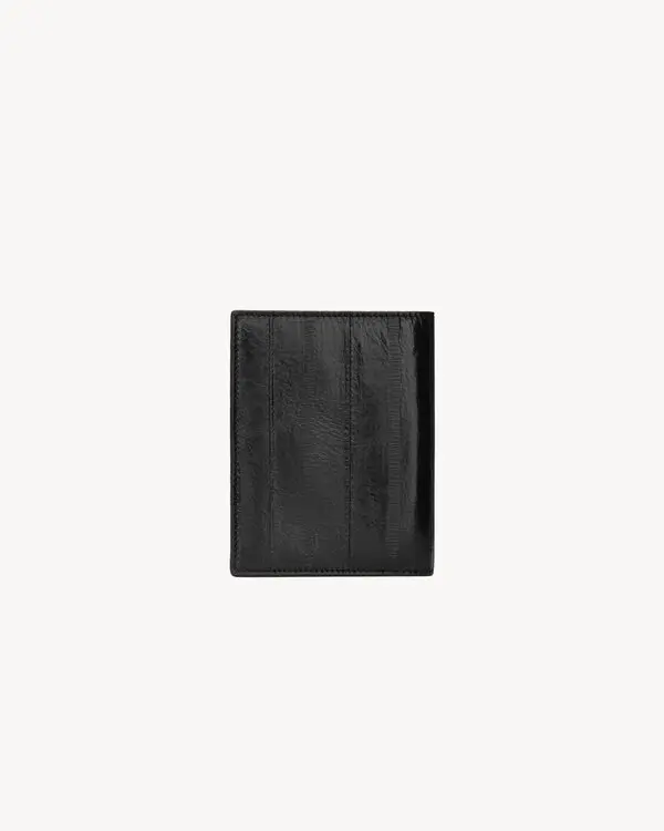 Saint Laurent Tiny Cassandre Credit Card Wallet