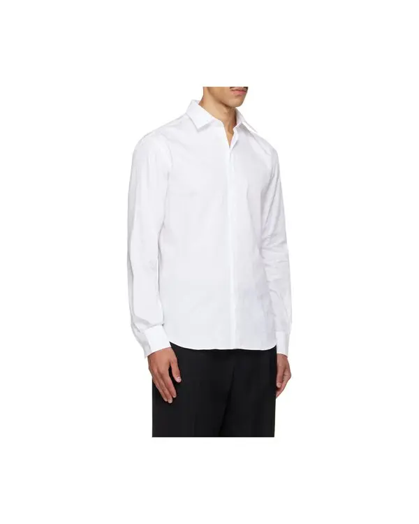 FERRAGAMO Monogram Sport Shirt - White