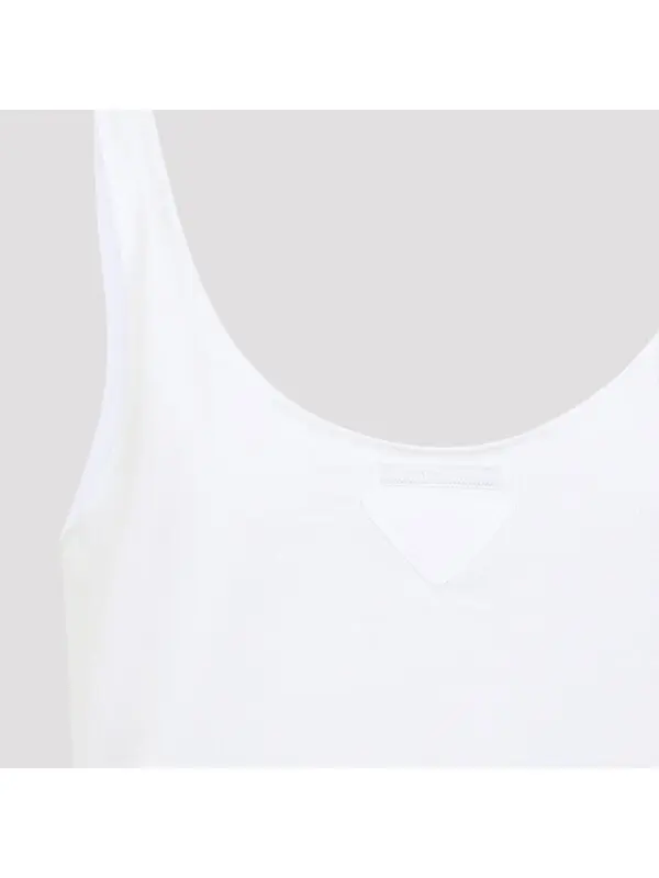 Prada Triangle-logo Patch Tank Top