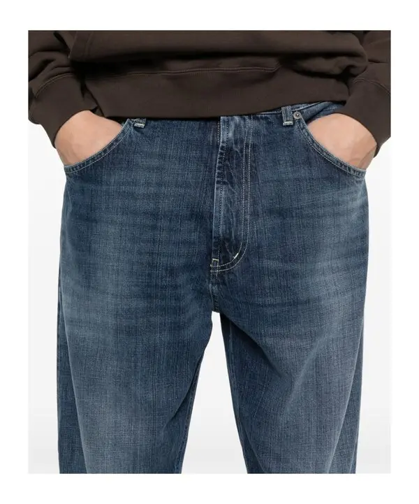 DONDUP Cuffed Straight-leg Jeans - Blue