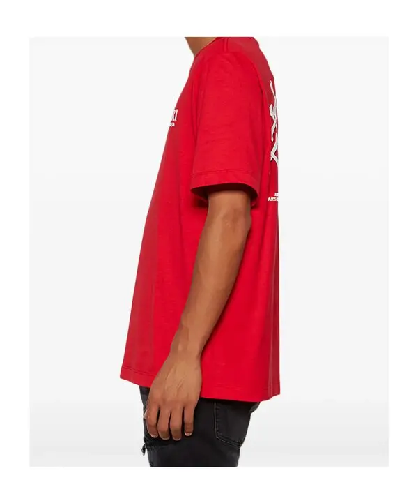 Amiri Logo Bones Print T-shirt - Red