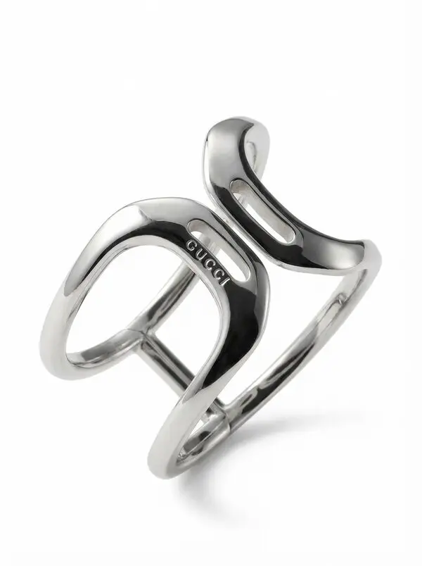 Gucci Staffa Cuff Bracelet - Gray