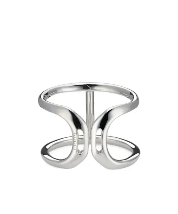 Gucci Staffa Cuff Bracelet - Gray