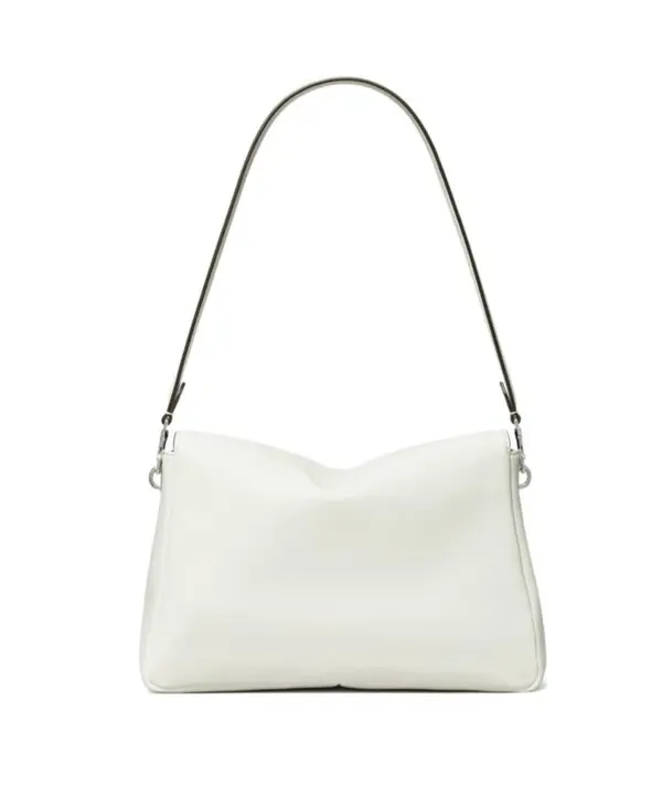 Tory Burch Charlie Flap Shoulder Bag - White