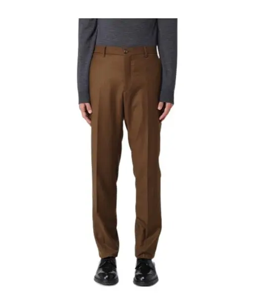 Etro Button Detail Tailored Trousers - Brown