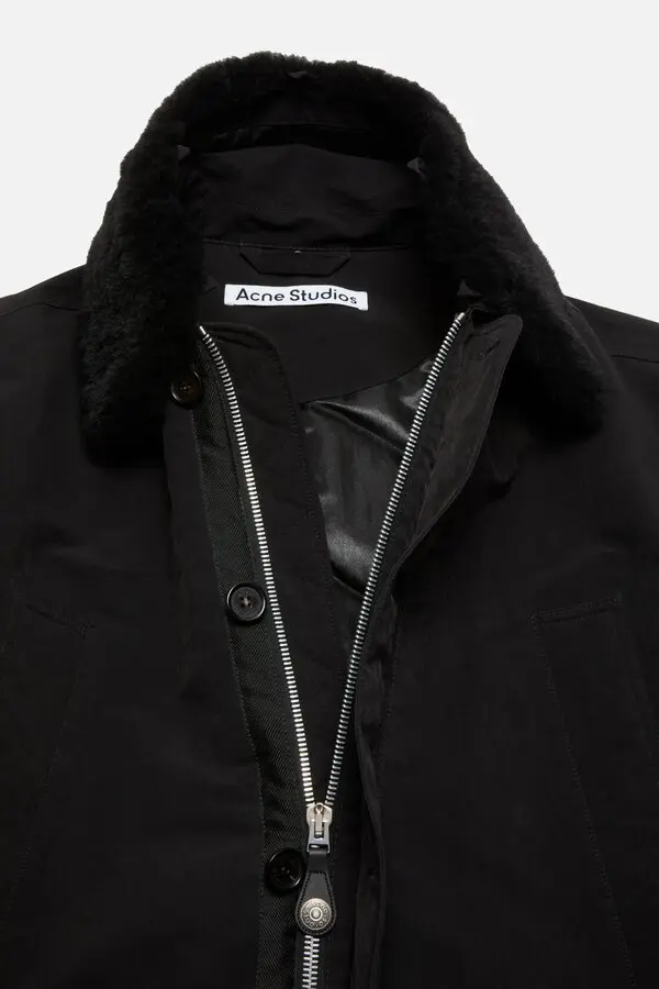 Acne Studios Shearling Collar Bomber Jacket