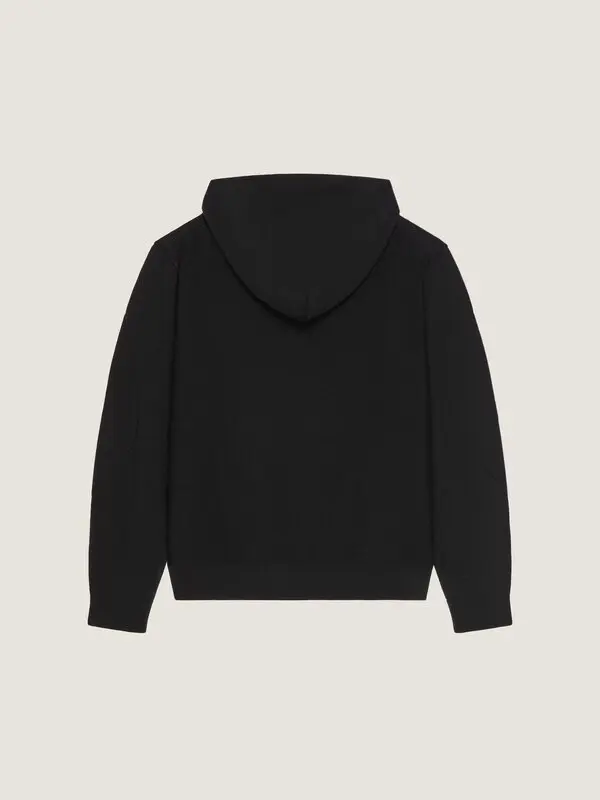 Givenchy Paris Signature Embroidered Hoodie - Black