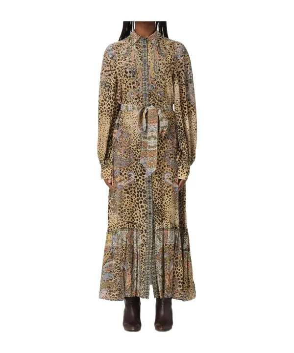 Etro Paisley Animal-print Midi Dress