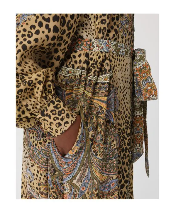 Etro Paisley Animal-print Midi Dress