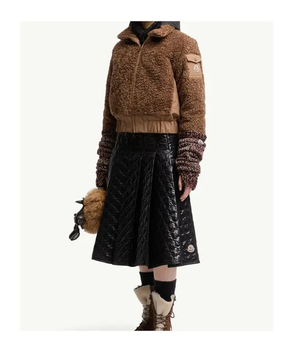 Moncler Quilted Midi Skirt