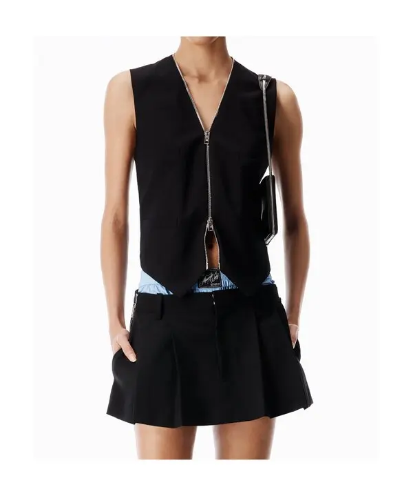 Alexander Wang Zip-up Gilet - Black