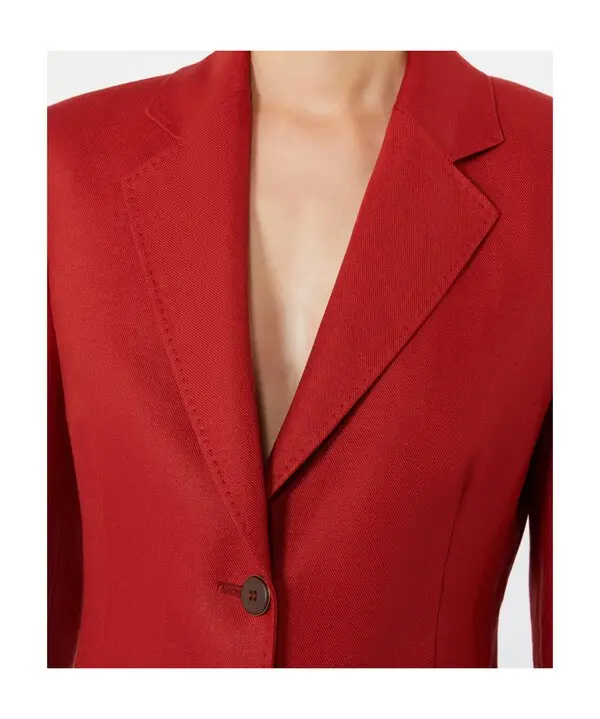 Max Mara Volonta Single-breasted Blazer - Red