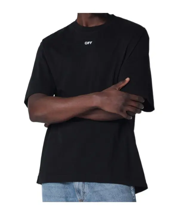 Off-White Logo Printed Crewneck T-shirt - Black
