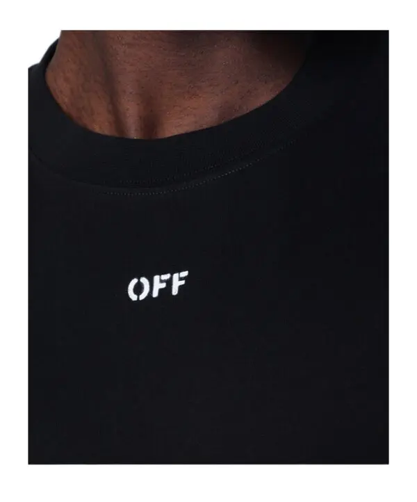 Off-White Logo Printed Crewneck T-shirt - Black