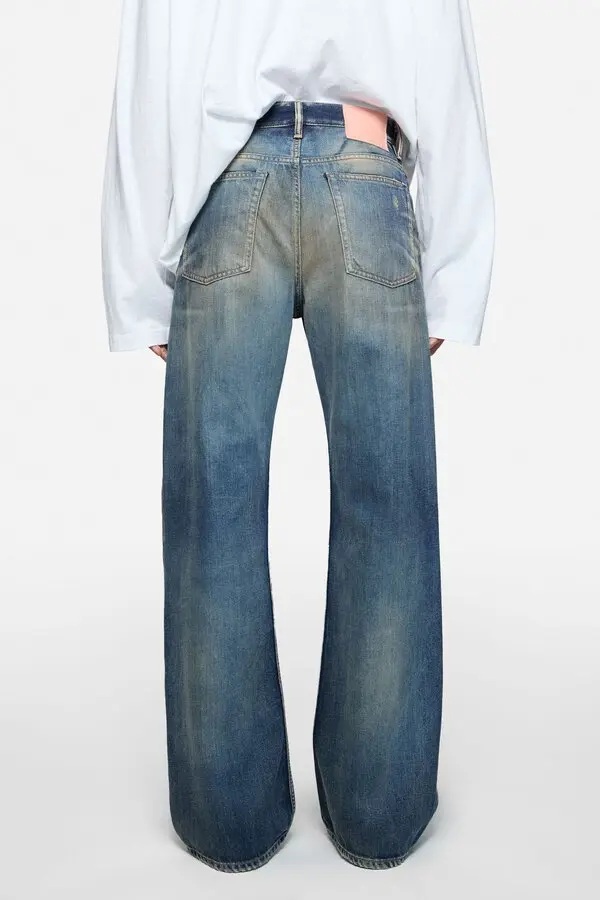 Acne Studios Loose Fit Flared Jeans - Blue
