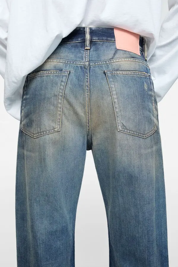 Acne Studios Loose Fit Flared Jeans - Blue