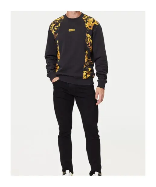 Versace Paneled Crewneck Sweatshirt