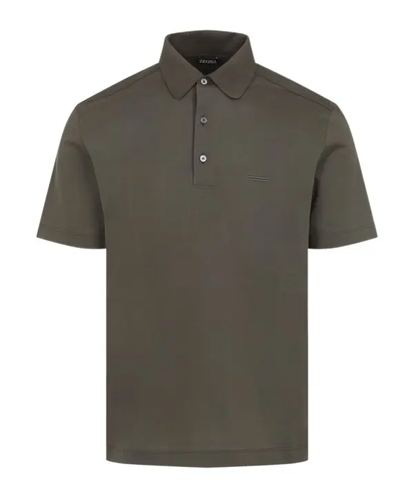 Zegna Short-sleeved Polo Shirt - Black