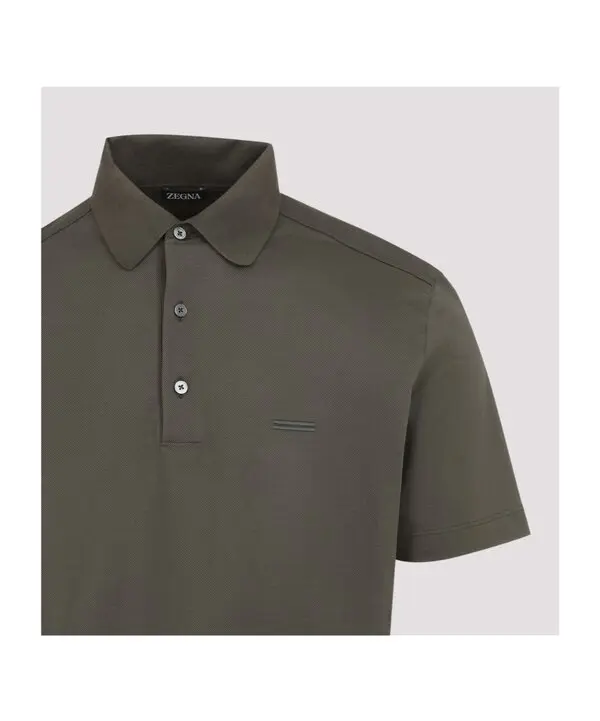 Zegna Short-sleeved Polo Shirt - Black